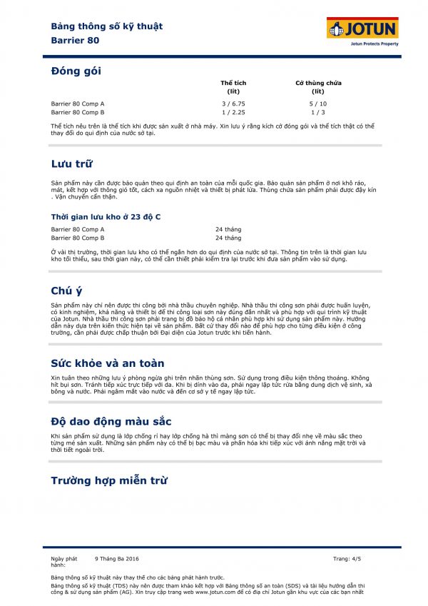 Sơn Lót Giàu Kẽm Gốc Epoxy Barrier 80 - 9L - Đạt Lâm