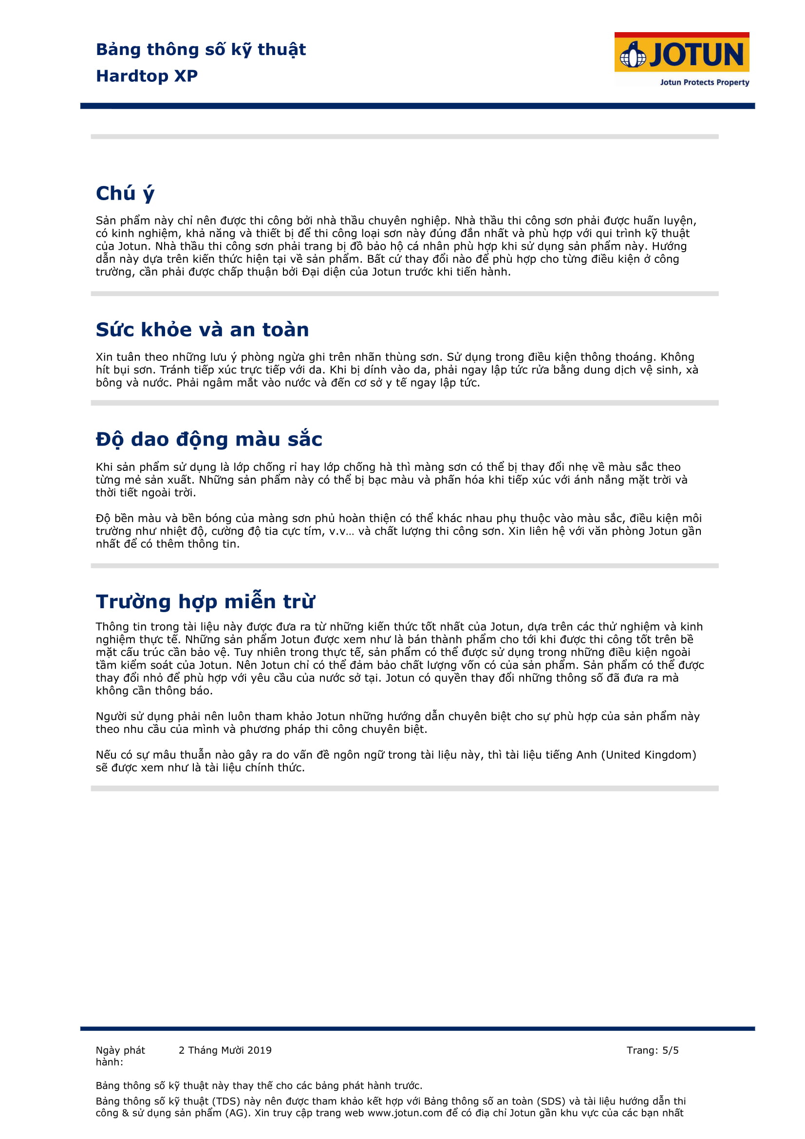 Jotun Hardtop XP Sơn Phủ Kim Loại - 20L - Đạt Lâm