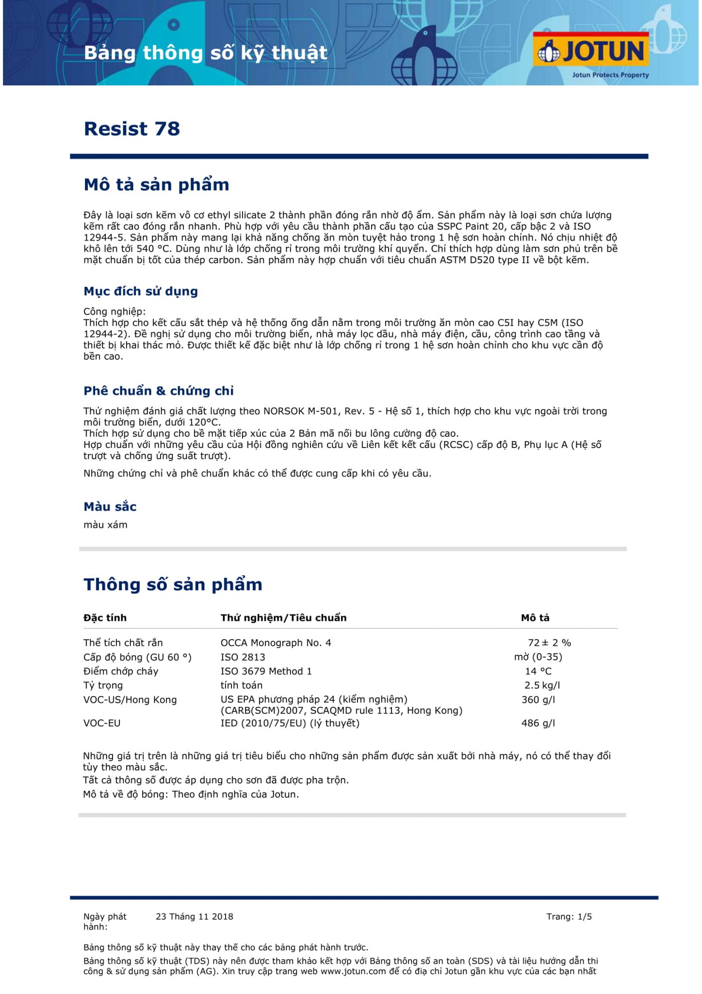 Sơn Lót Giàu Kẽm Silicate Jotun Resist 78 - 11.6 L - Đạt Lâm