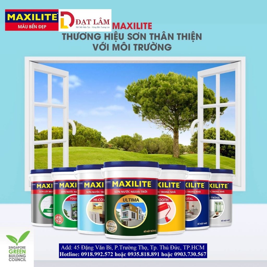 CÁC SẢN PHẨM SƠN MAXILITE CHÍNH HÃNG - Đạt Lâm