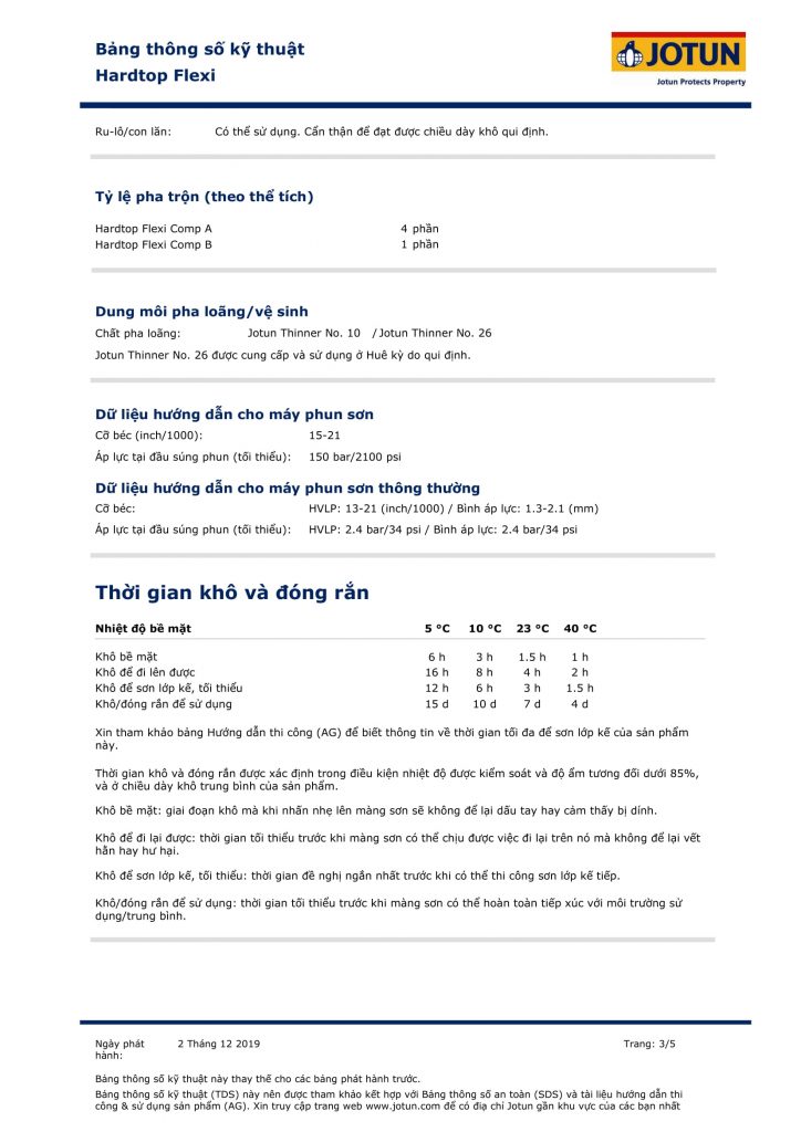 Sơn Jotun Hardtop Flexi - Gốc PU - 20L - Đạt Lâm