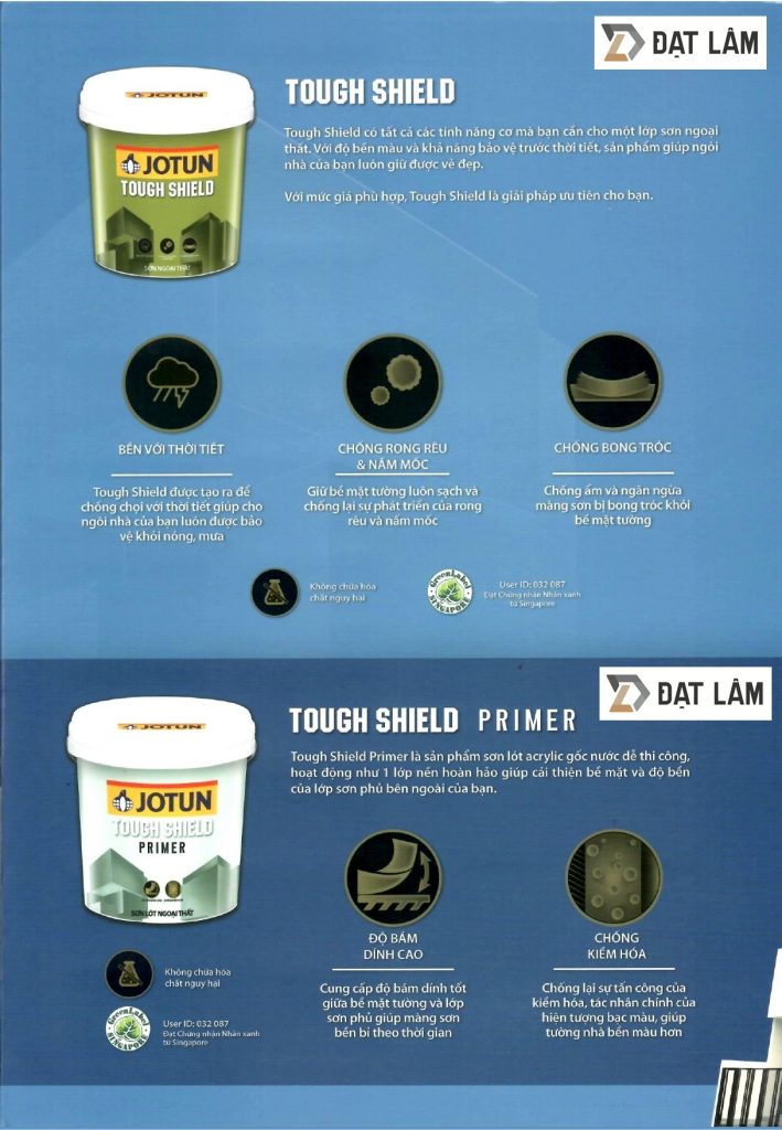 Sơn Lót Ngoại Thất Tough Shield Primer - Đạt Lâm