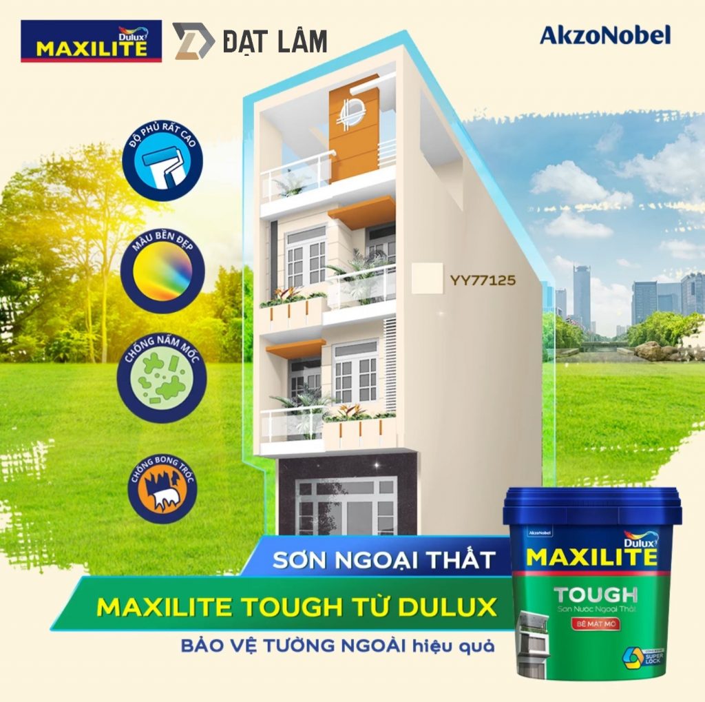 BẢNG MÀU SƠN MAXILITE TOUGH MỚI NHẤT - Đạt Lâm