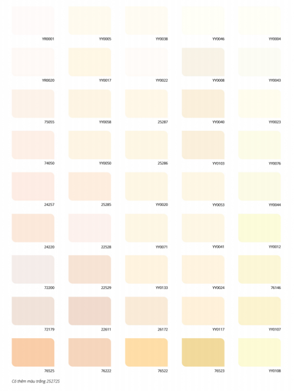 BẢNG MÀU SƠN MAXILITE TOTAL MỚI NHẤT - Đạt Lâm