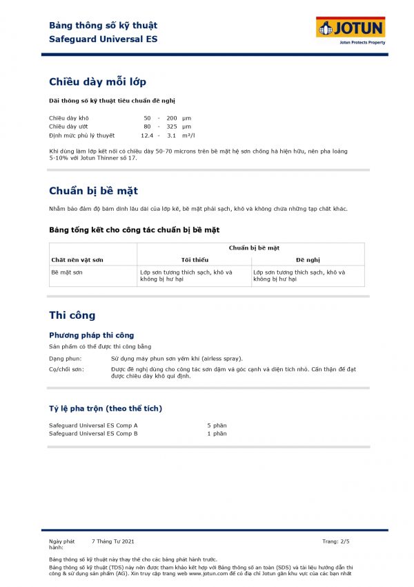 Jotun Safeguard Universal ES - Sơn Đệm Chống Hà - Đạt Lâm