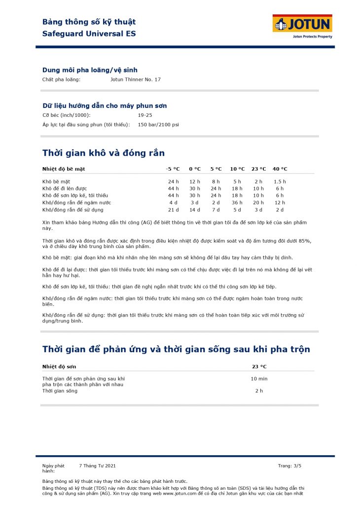 Jotun Safeguard Universal ES - Sơn Đệm Chống Hà - Đạt Lâm